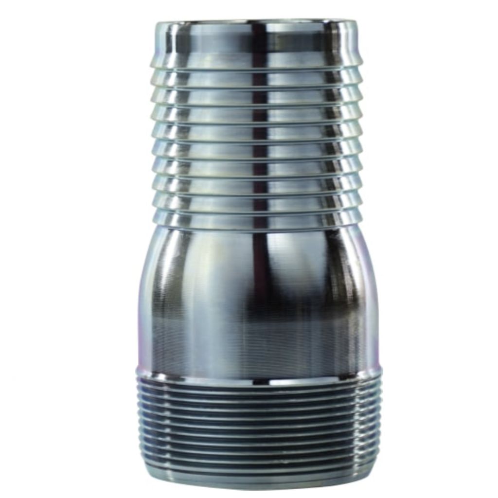 Plated Steel NPT Threaded Combination Nipple - 2" - Singer Industrial